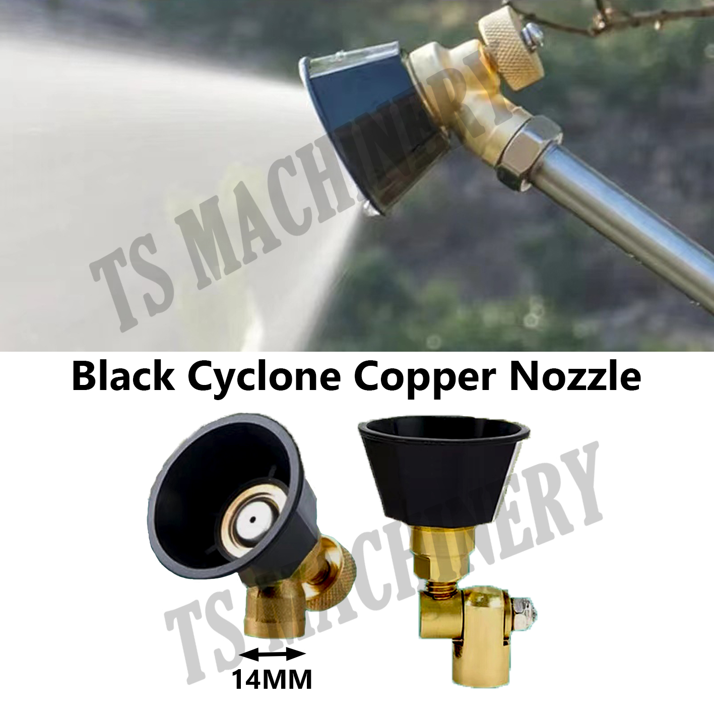 [𝐏𝐮𝐫𝐞 𝐂𝐨𝐩𝐩𝐞𝐫]Black Cyclone Agricultural Atomization Adjustable Swivel ...