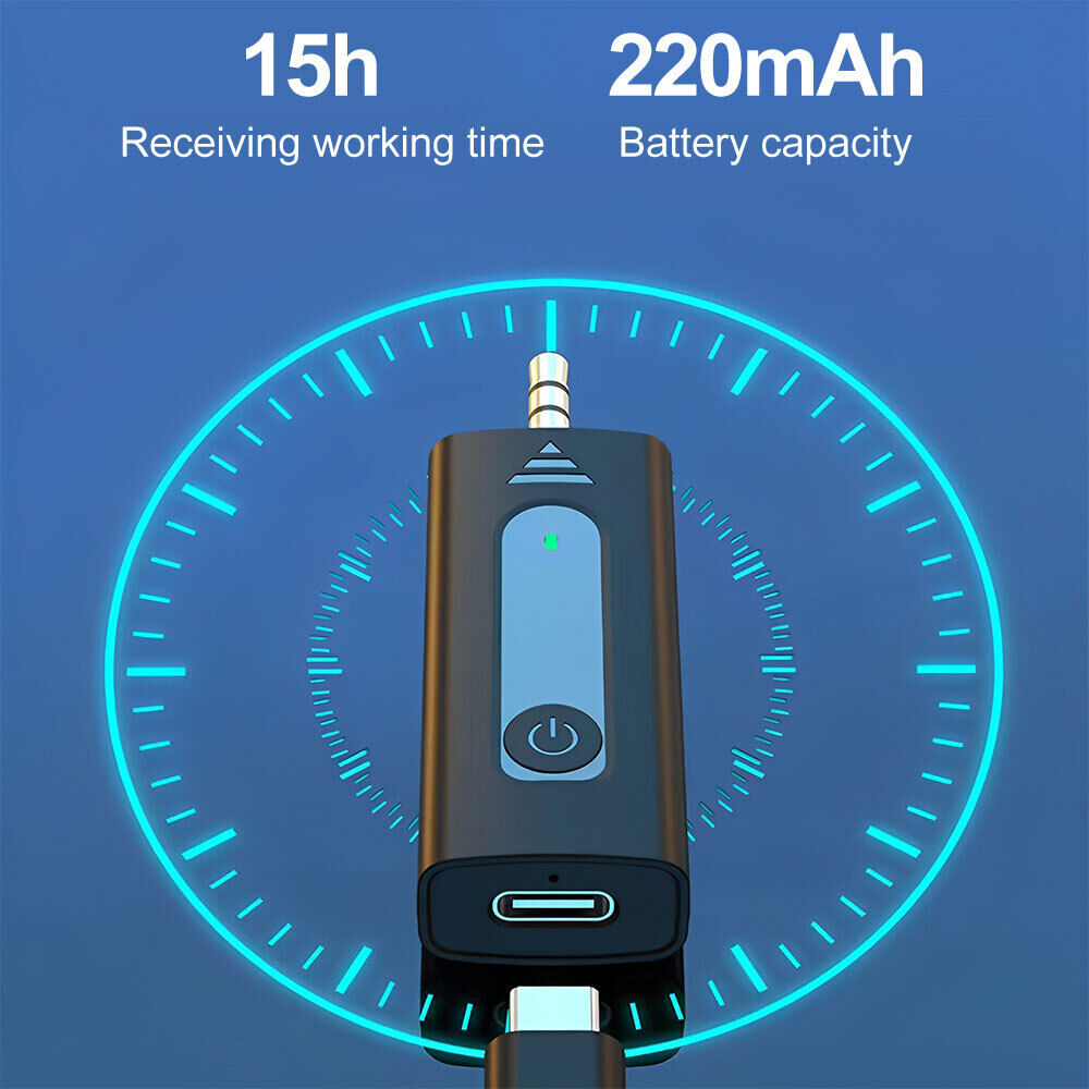 K35 K9 Dual Wireless Microphone for Phones Laptop Collar Microphone for YouTube Vlogging ...