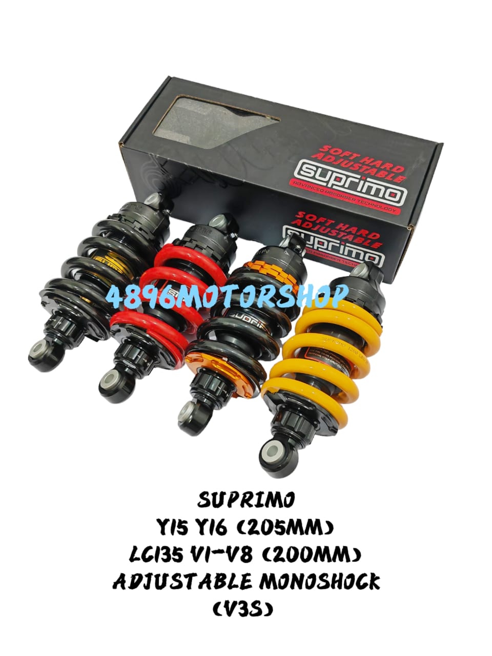 SUPRIMO V3S VERSION 3 ADJUSTABLE MONOSHOCK YAMAHA Y15ZR Y16ZR LC135 Y15 Y16 LC 135 V1-V8 RS150 ...