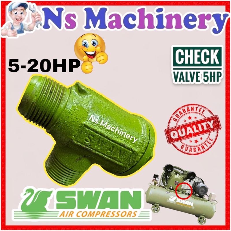 Swan Check valve For 5HP~15HP Air Compressor/Swan check valve Air ...