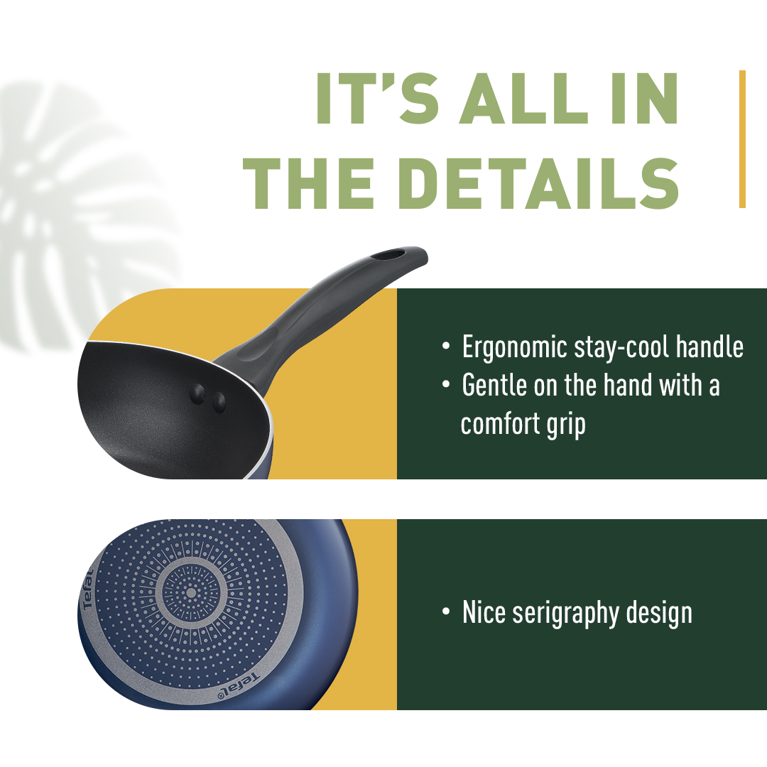 Tefal Clear Cook 3pcs set (Frypan 26cm + Wokpan 28cm + Small spatula ...