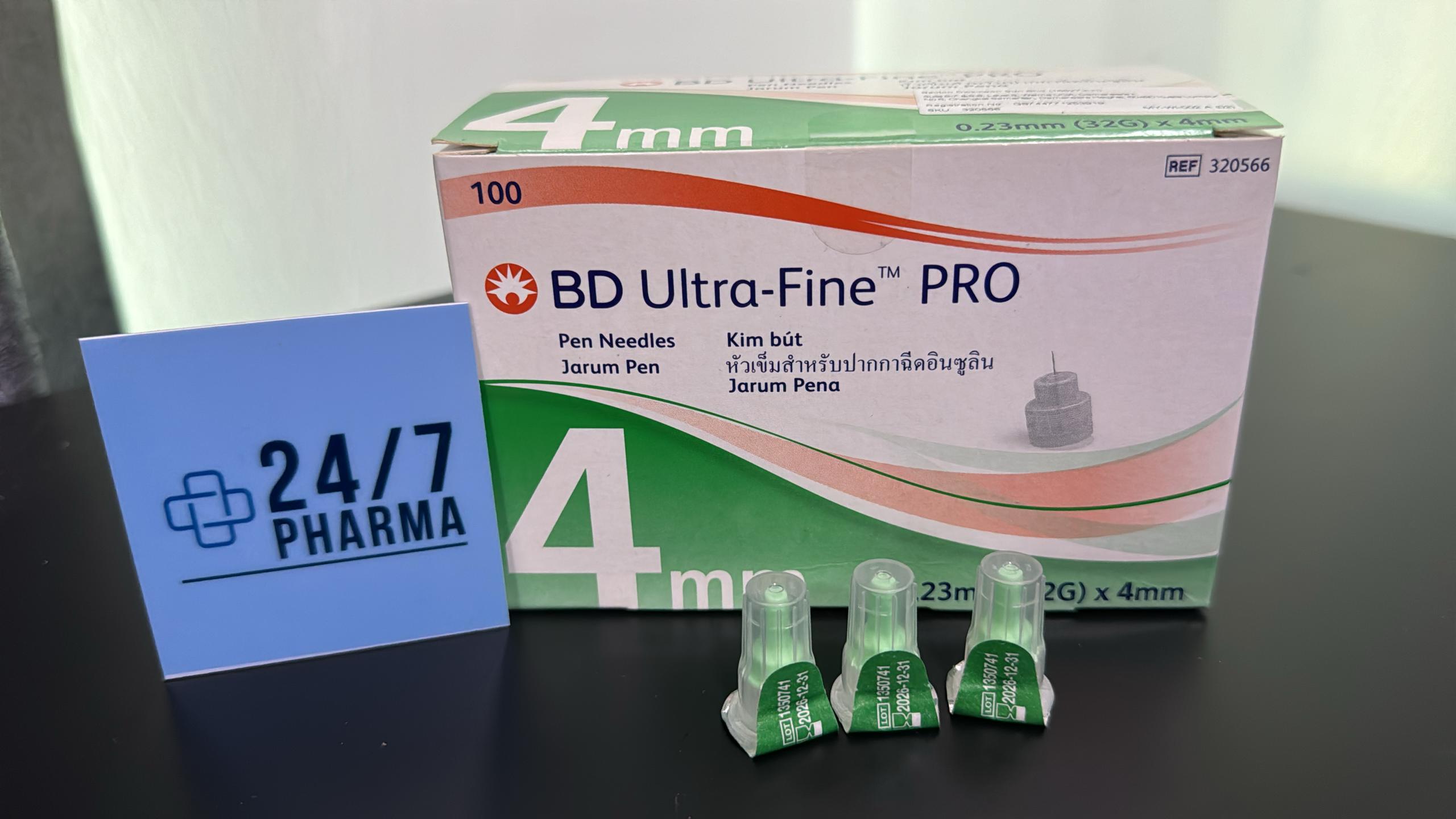 BD UltraFine Pro Plus 4MM 32G Micro-Fine Microfine Ultra-fine Insulin ...