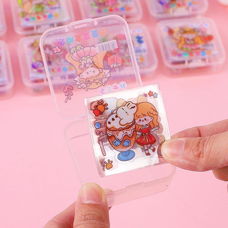 Sticker Box Waterproof Transparent Sticker Cartoon Mobile Phone ...