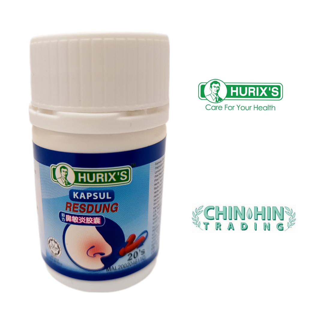 [HURIX'S] Hurix's Kapsul Resdung 好力鼻敏炎胶囊 (20 Capsules) | Shopee Malaysia