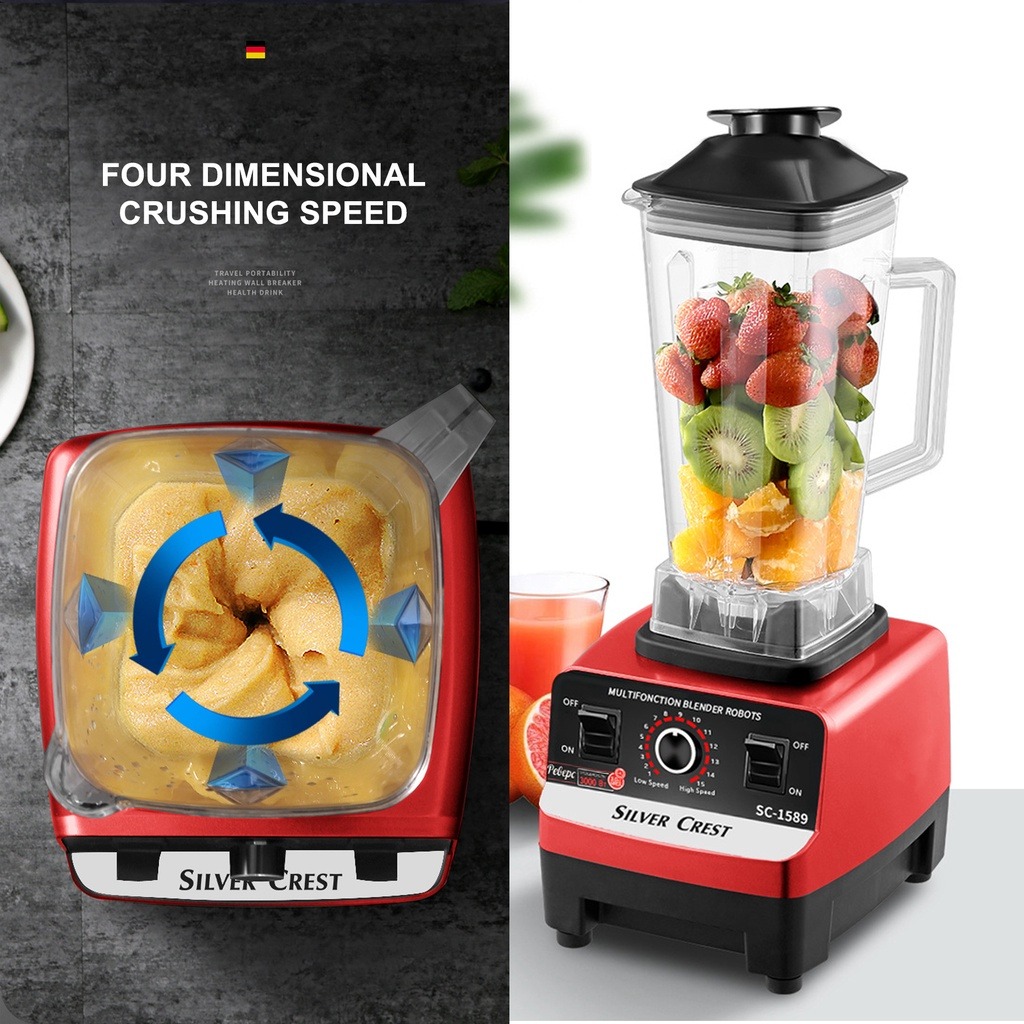 2L Heavy Duty Multipurpose Blender Pengisar Mixer Juicer High Power ...