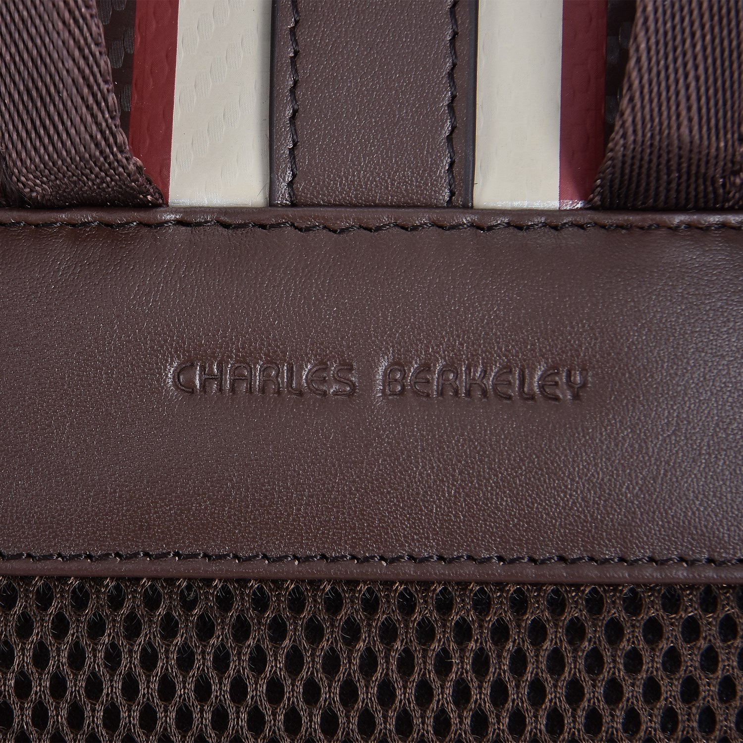 Charles Berkeley Mansfield-EX Carbon Fibre Brown Leather Men's Backpack ...