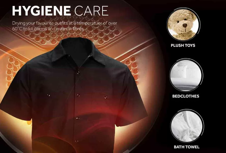 Haier Mesin Pengering Baju 7KG Dryer Vented HDV70A1 / Hesstar 9KG ...
