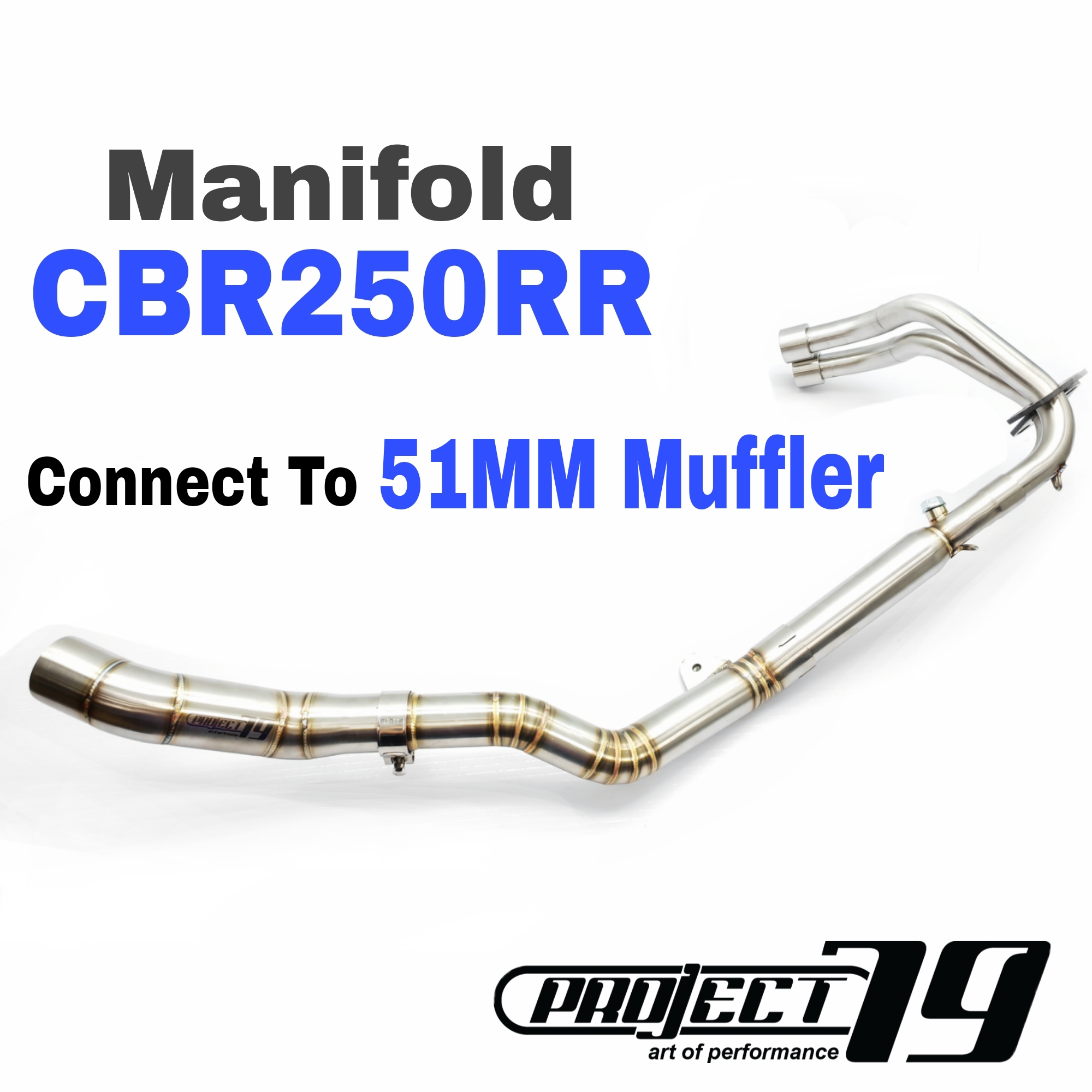 Project79 Exhaust Honda CBR250RR Full System Piping Manifold Stainless ...