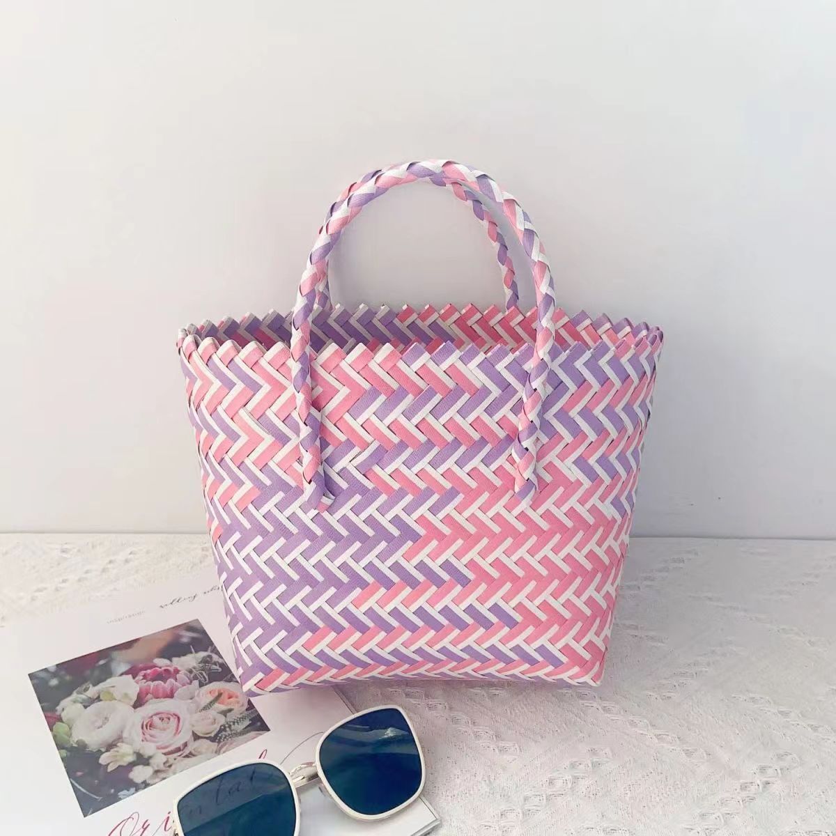 Beg Anyaman Goodies Bag (M) Bakul Anyaman Beg Doorgift Plastic Woven ...