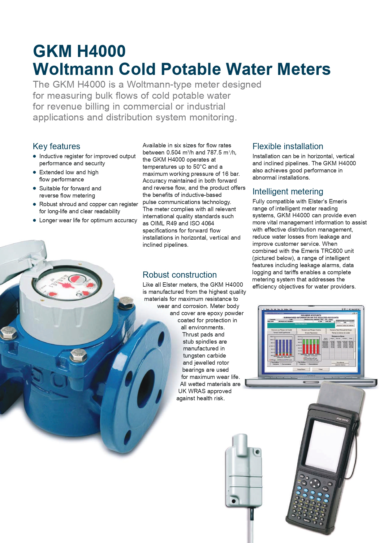 GEORGE KENT / GKM HELIX WATER METER H4000 GEORGE KENT / GKM METER AIR ...