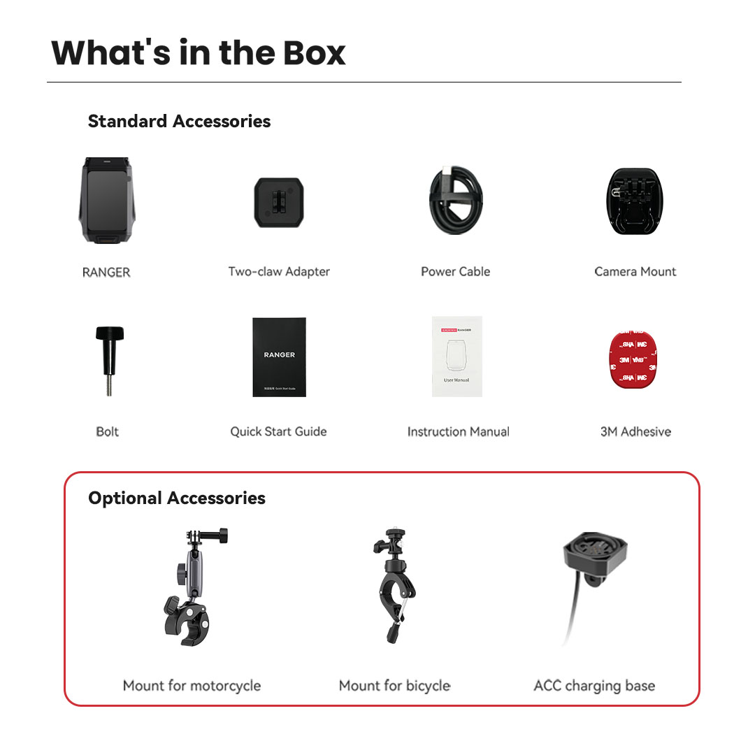 (NEW) DDPAI RANGER Riding Camera, 4K HD riding camera, action camera ...