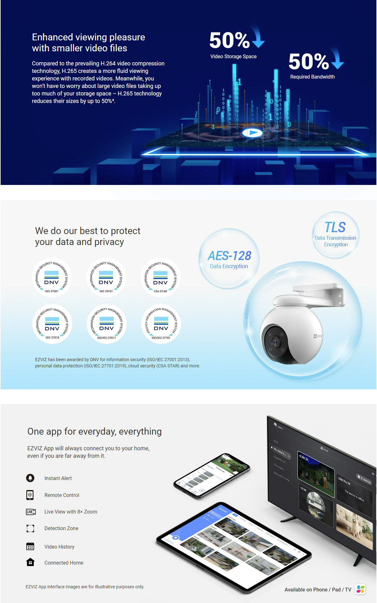 EZVIZ H8 Pro 3K Wi-Fi Outdoor PT Camera Human / Vehicle Shape Detection ...