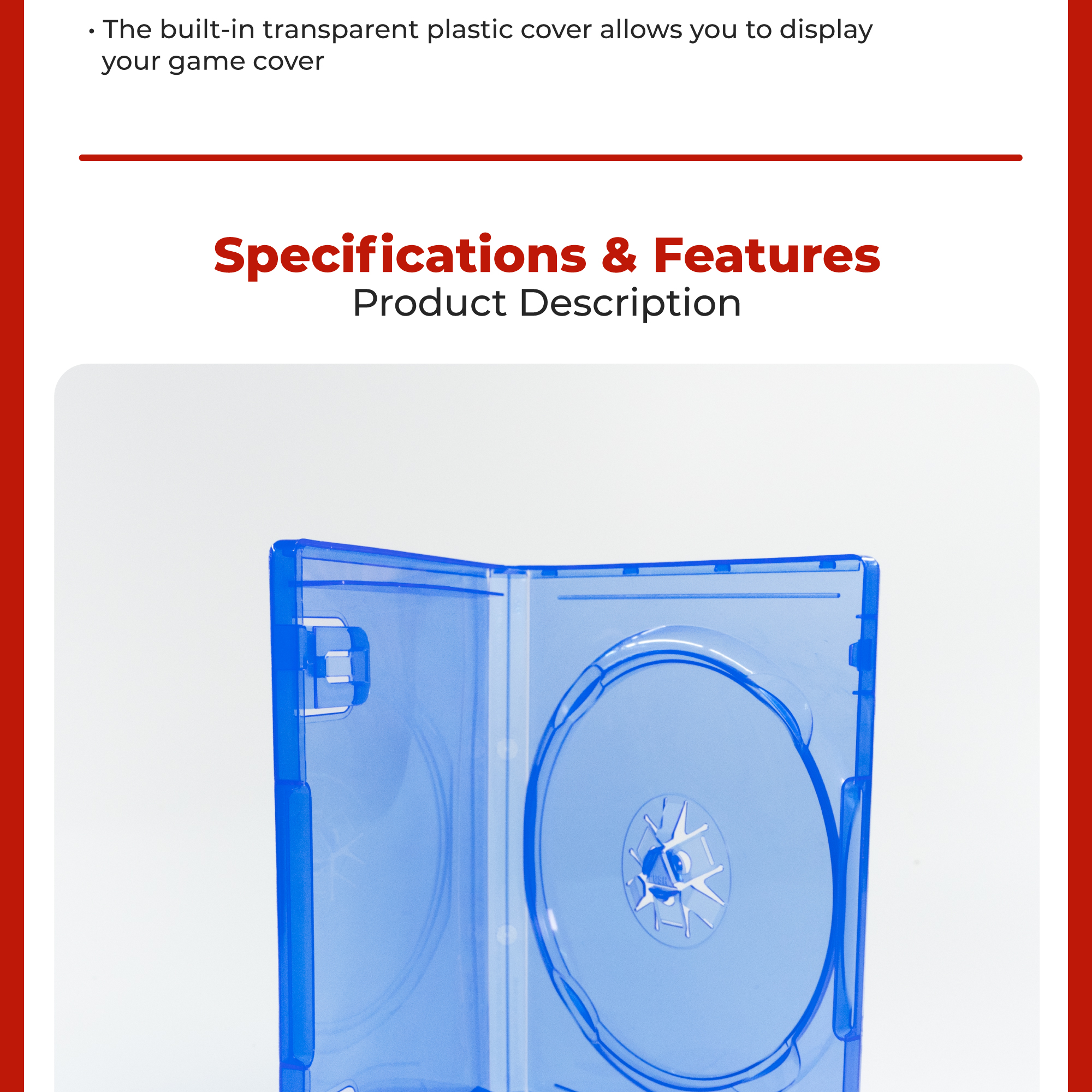 Empty Game Disc Box Nintendo Switch PS4 PS5 Game Disc Packaging Case ...