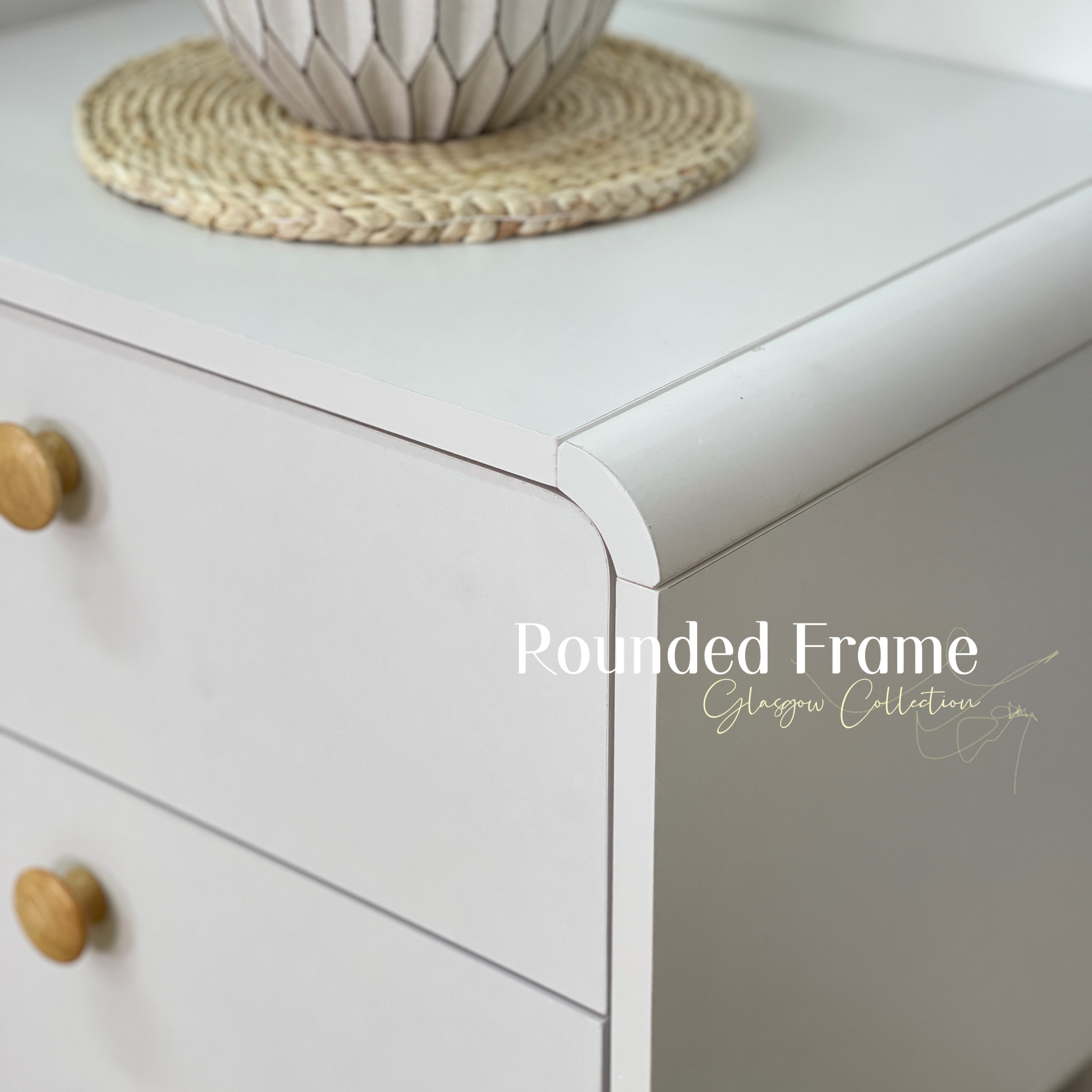 PAMICA Glasgow Muji Nightstand 2 Drawers Chest Modern Furniture Storage ...