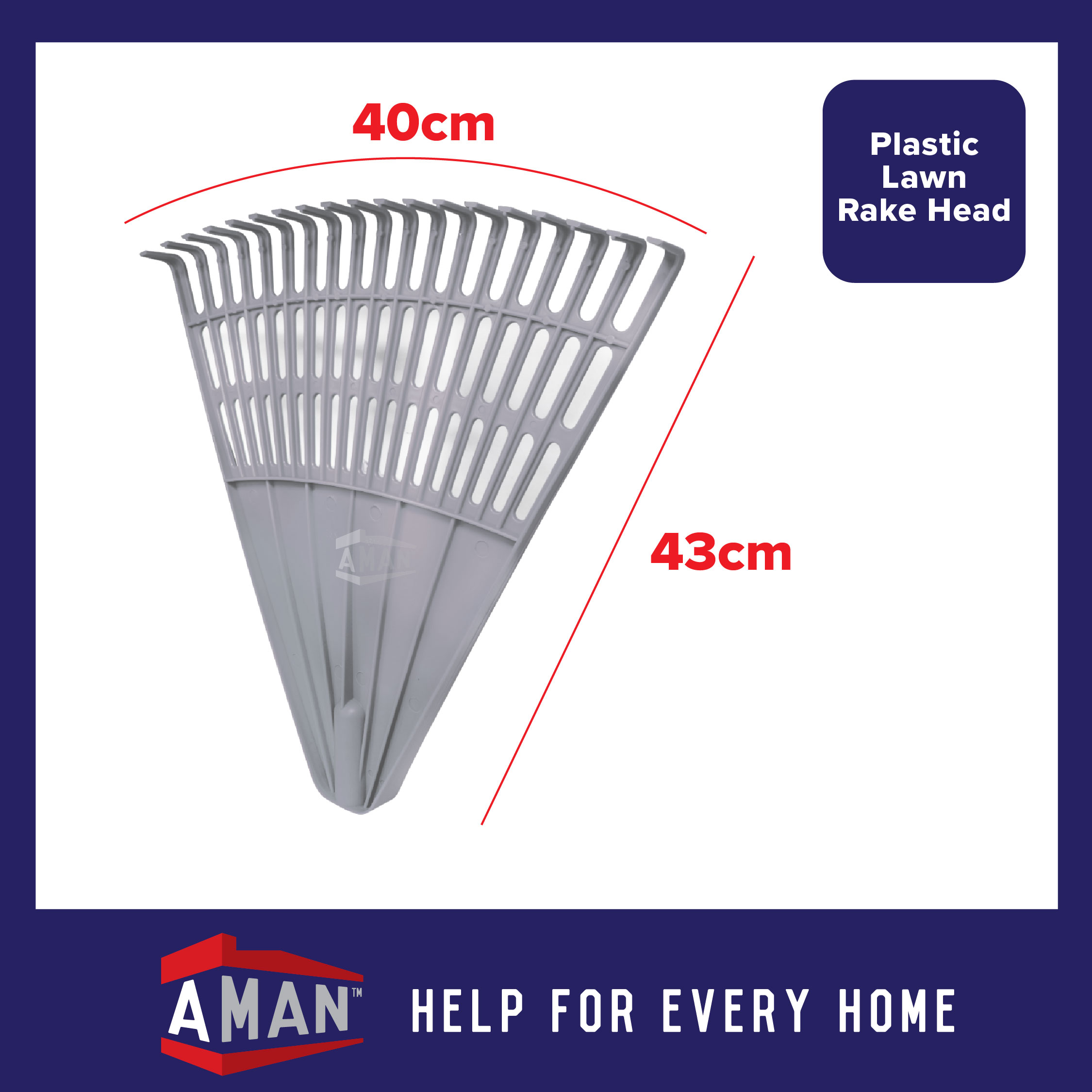 Heavy Duty Plastic Rake Head Plastic Crawler Oil Palm Garden Lawn Rake ...