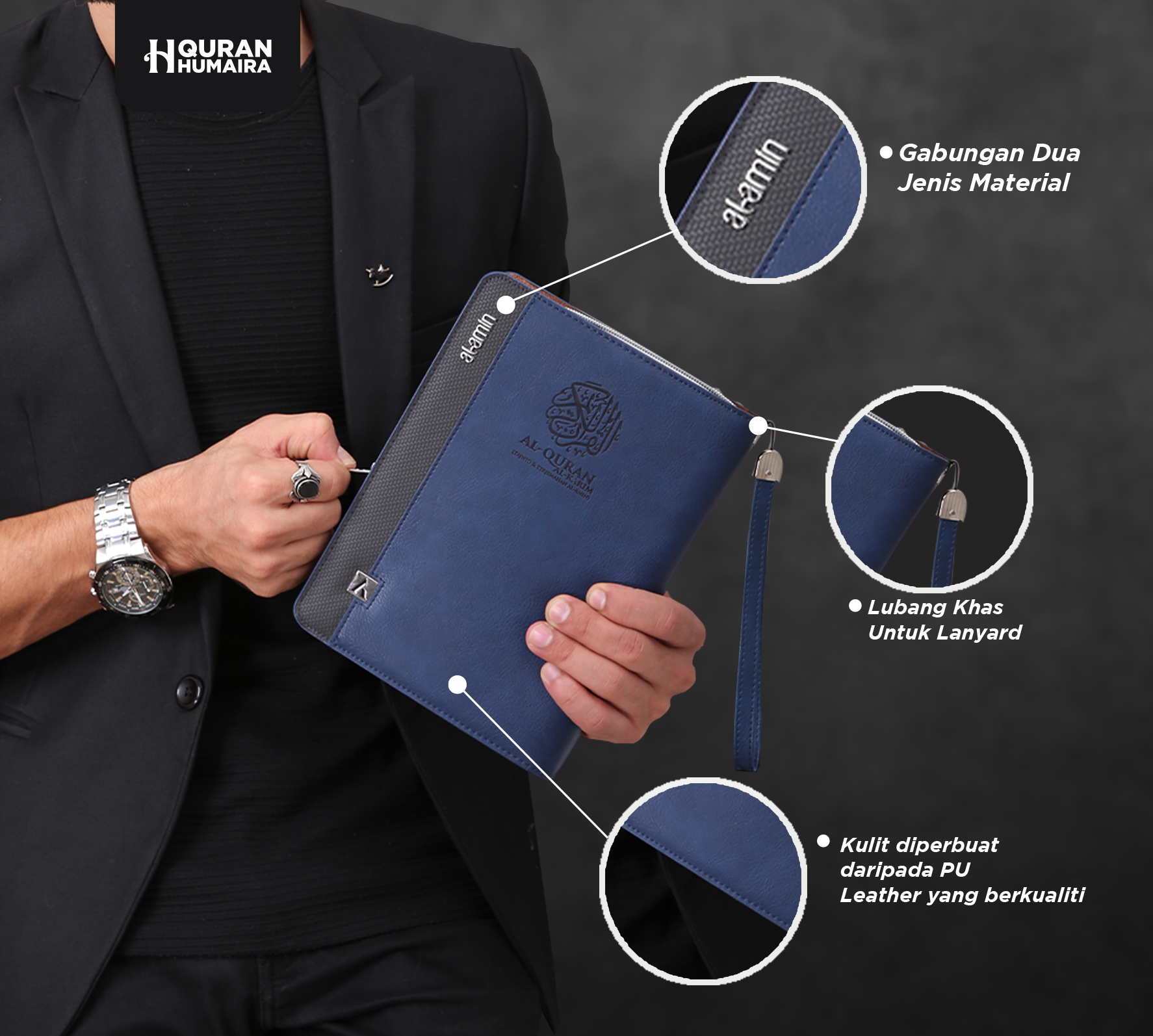 GIFT SET AL QURAN HUMAIRA AL AMIN WITH ENGRAVE NAME (EDISI KHAS UNTUK ...