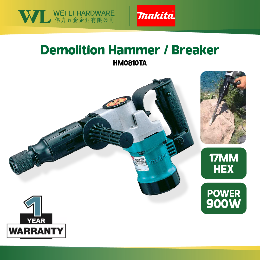 MAKITA HM0810TA Demolition Hammer 900W / mesin hacker breaker / hacker ...