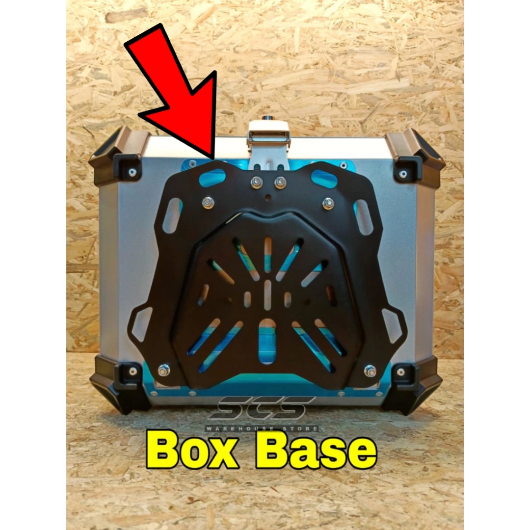Tapak Top Box Aluminum Alloy Box Base Monorack 28L 32L 36L 45L 55L 65L ...