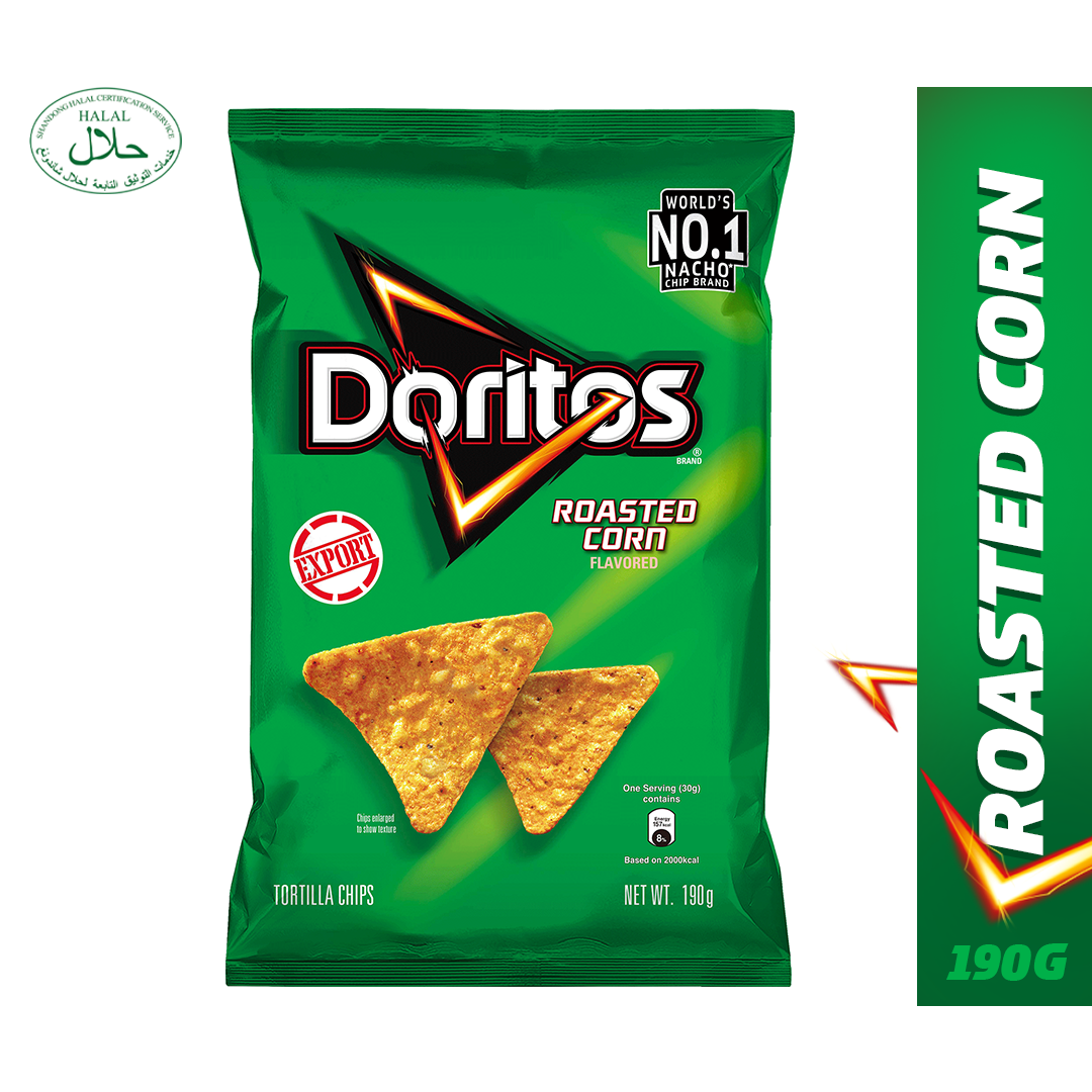 Doritos Tortilla Chips Roasted Corn 190g / Doritos Tortilla Perisa ...