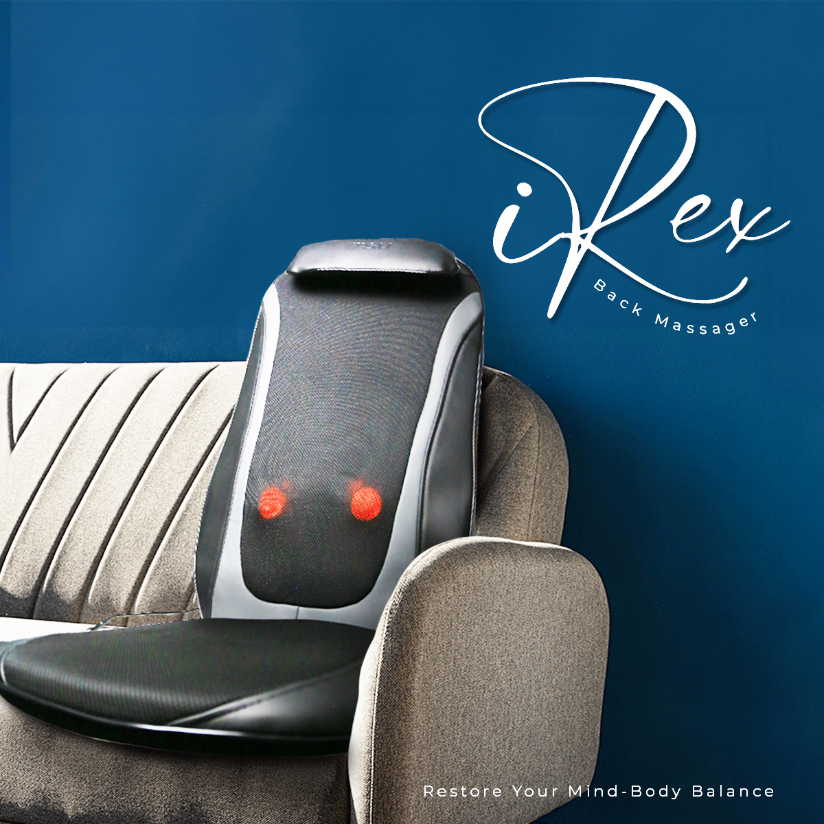 ITSU iRex Back Massager - Kneading Massage and Hot Stone Therapy ...