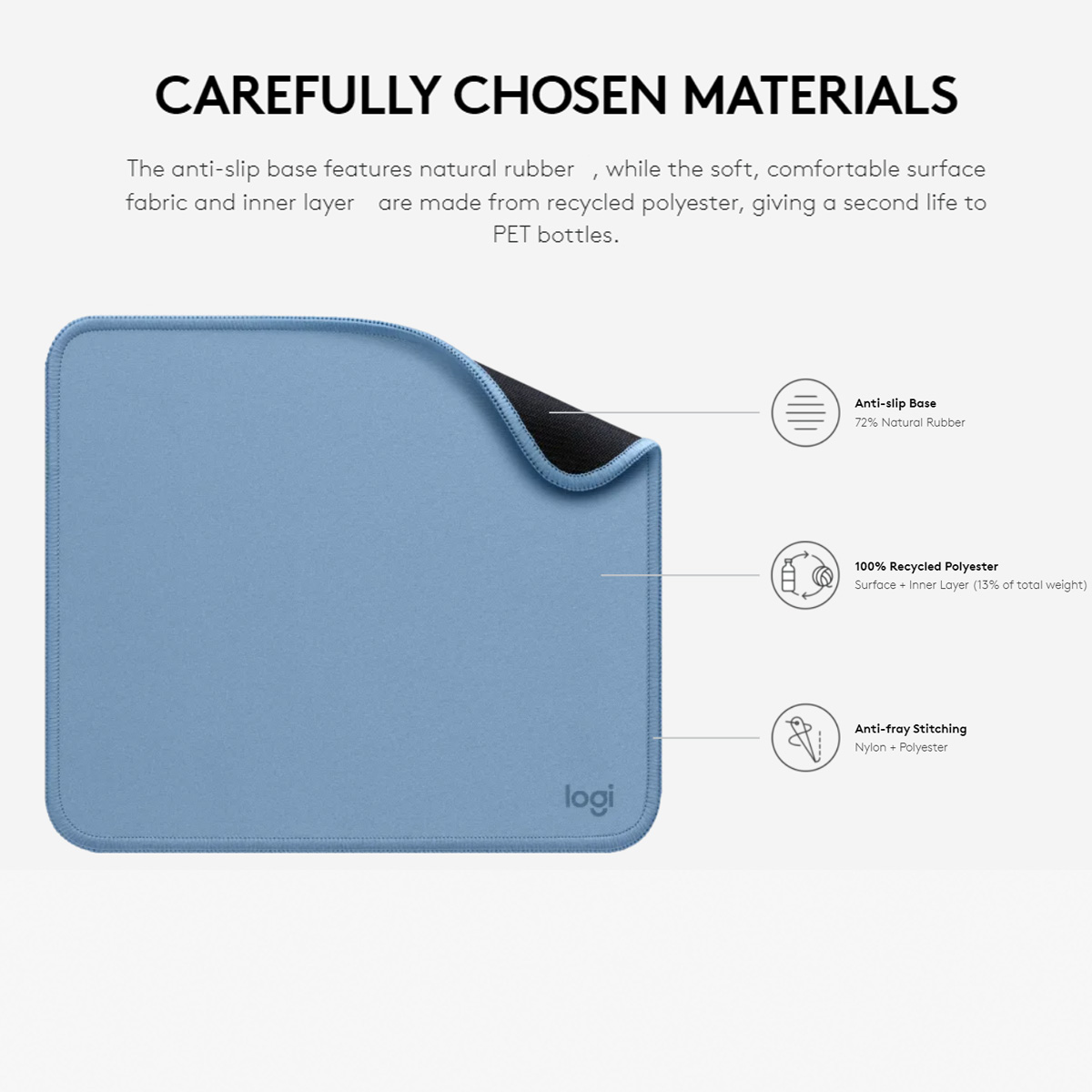 Logitech Studio Series Mouse Pad | Computer Mouse Mat | Anti-Slip ...