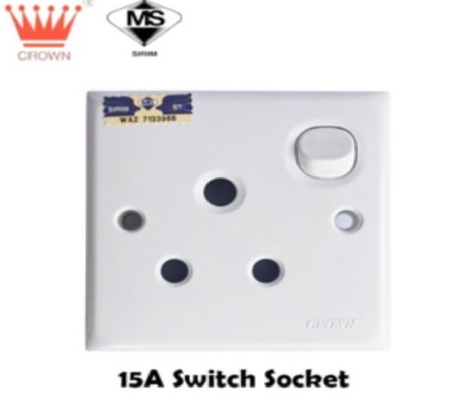 [SIRIM APPROVED] 15A Socket Aircond Heater Socket Round Head Plug Socket Soket Plug untuk Aircon ...