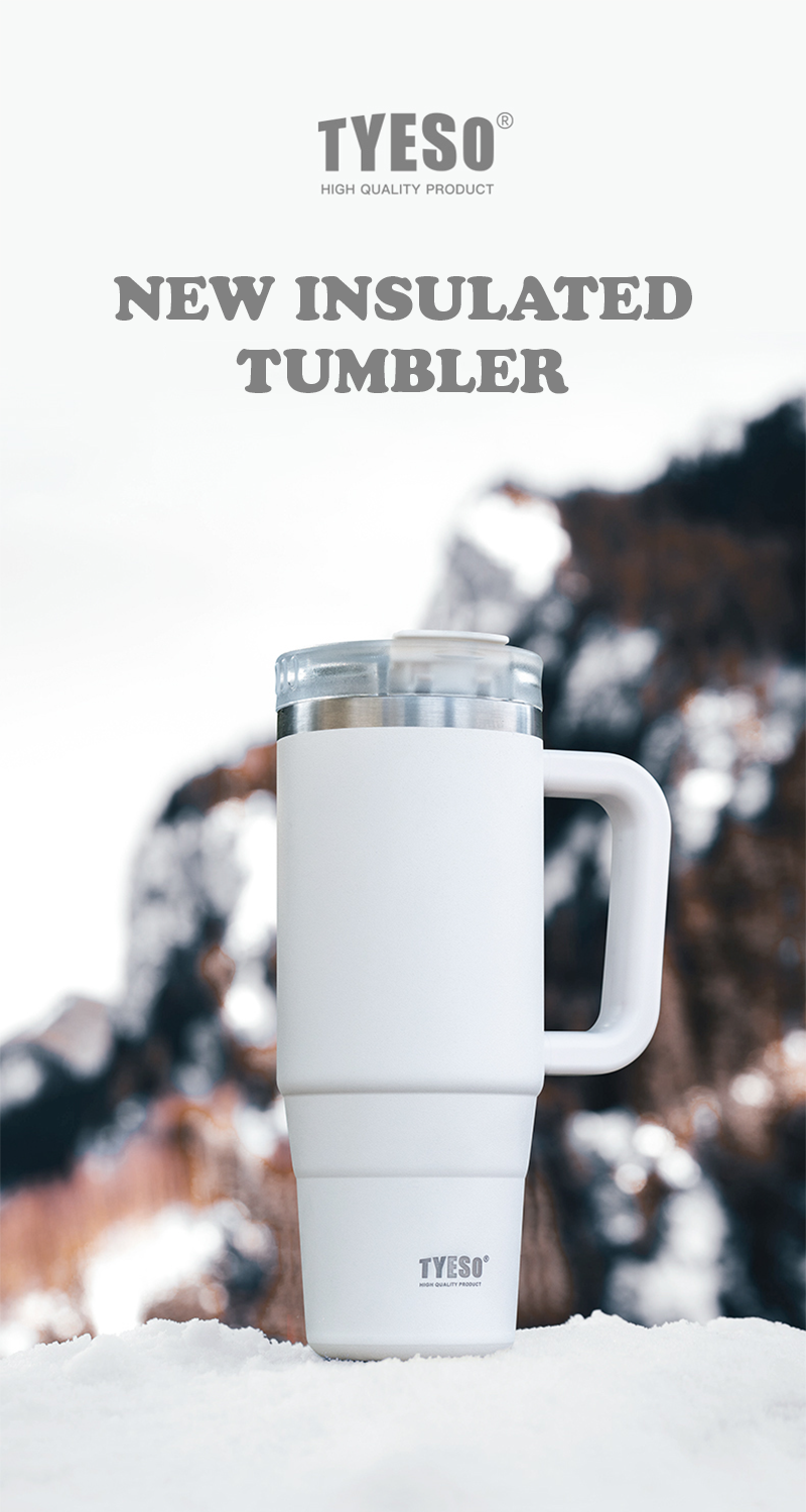 Tyeso Tumbler With Pemegang Handle Design 900ml/1200ml Stainless Steel ...