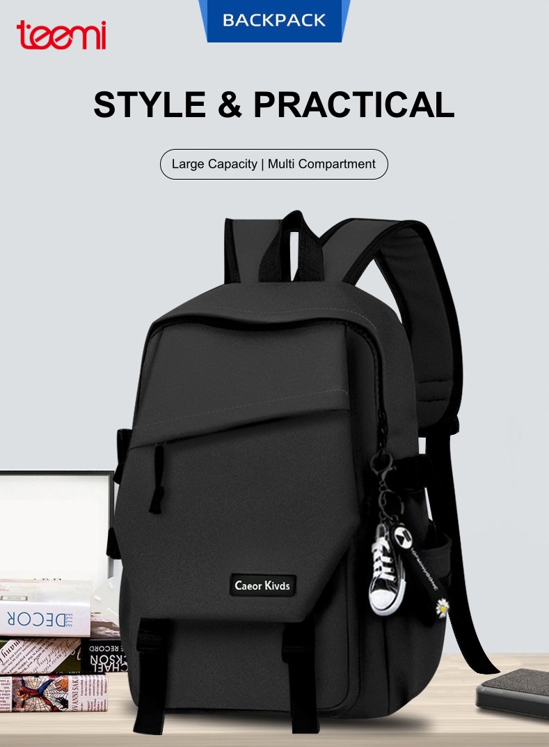 TEEMI 45cm Unisex Plain Outdoor Backpack Spacious Compartment Water ...