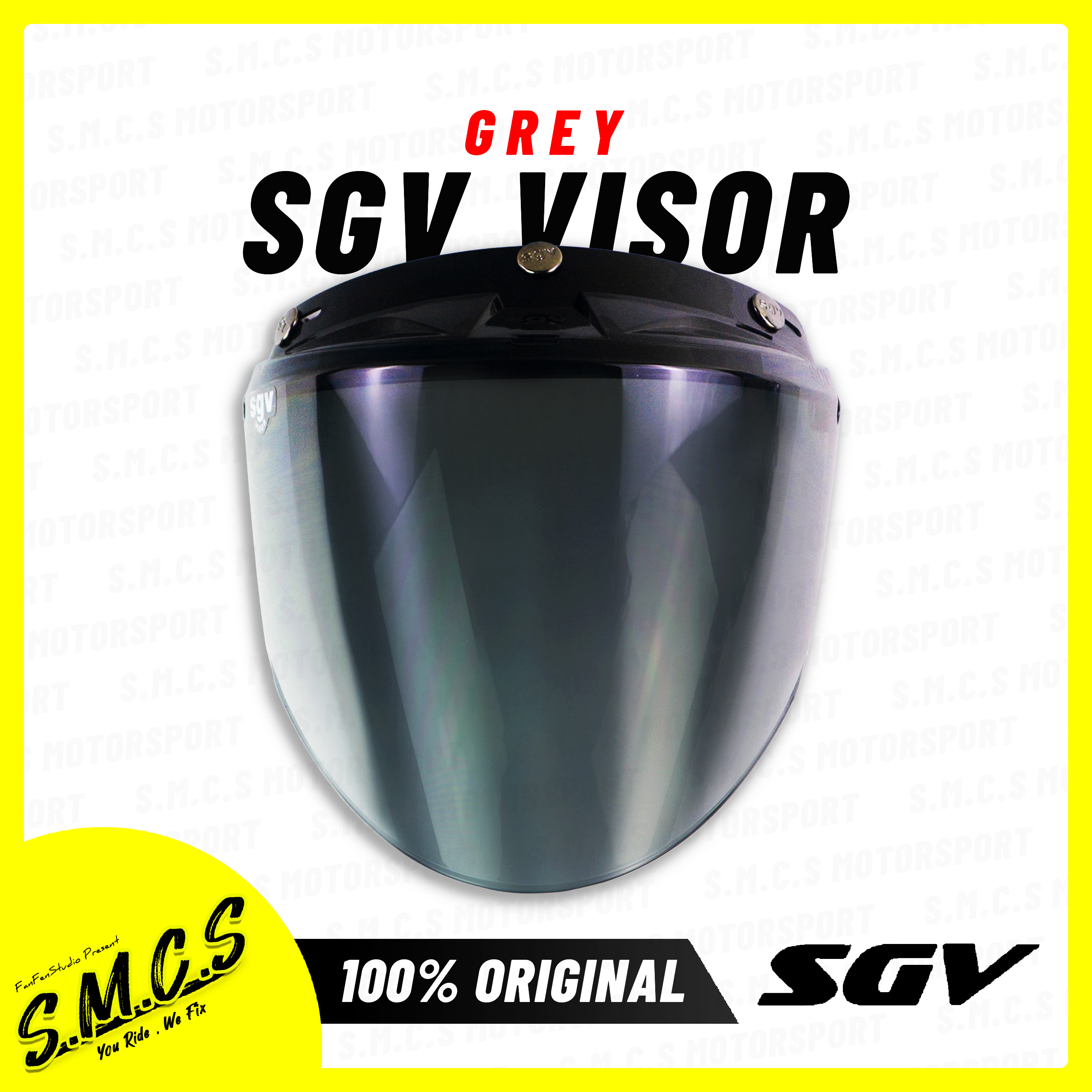 SGV Visor V Shape Untuk MS88/MHR III/SGV/RS88/FKR/MAGNUM/MDH (100% ...