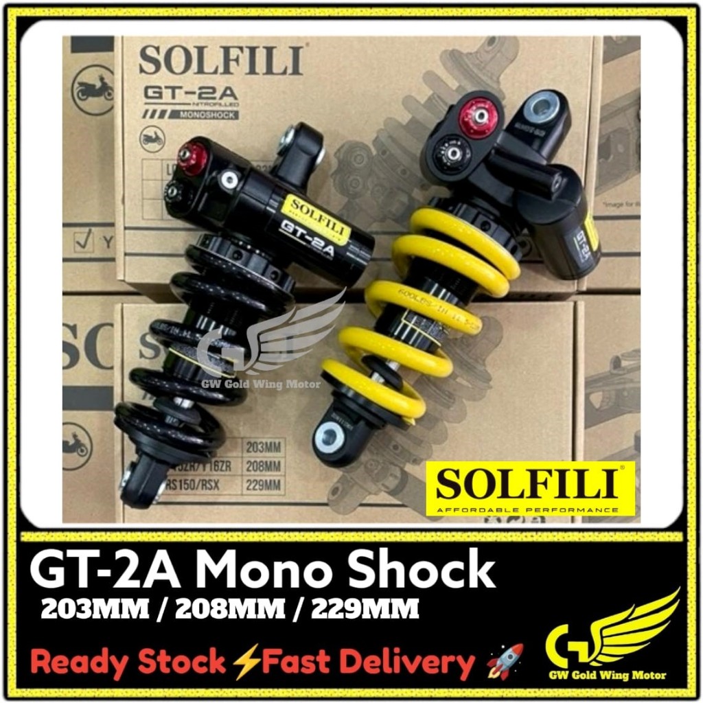 SOLFILI LC135 Y15 Y16 RS150 RSX 203/208/229MM ADJUSTABLE MONOSHOCK GT ...