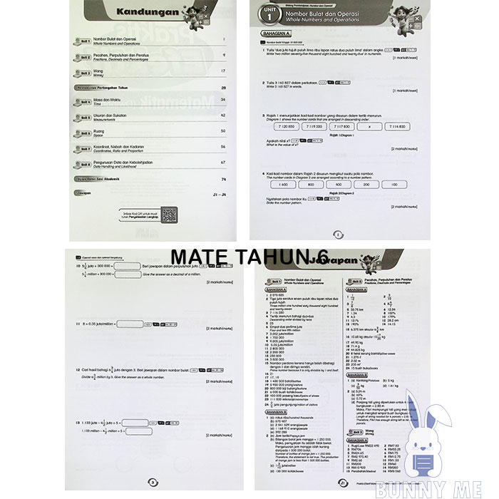 [BUNNY] 2024 Buku Latihan : Praktis Efektif KSSR Tahun 4 , Tahun 5 , Tahun 6 - Ilmu Bakti ...