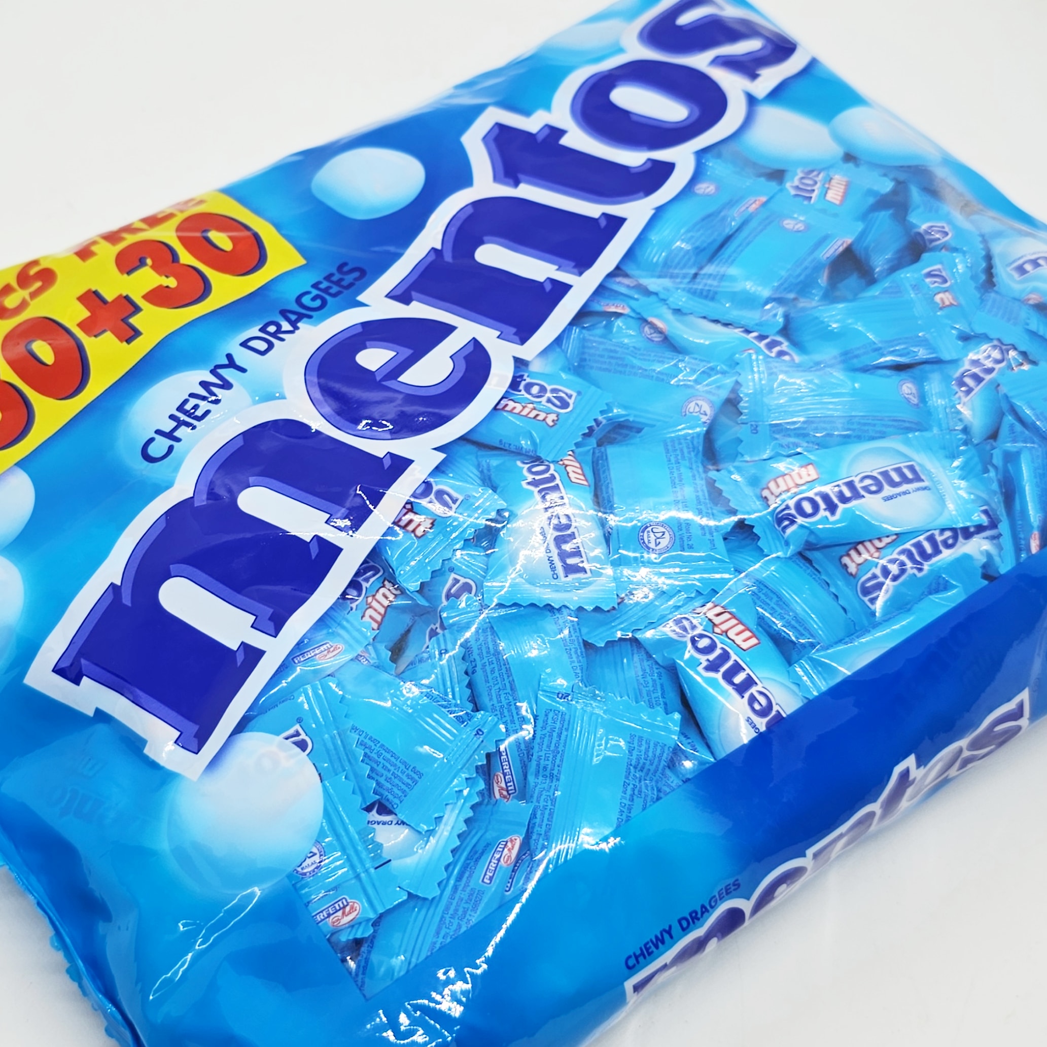 Mentos Mint Chewy Dragees (330 / 100 / 50 pcs) Mentos Candy / Gula gula ...