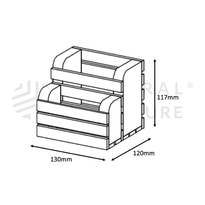 Natural Signature 0169 Multipurpose Desk Organiser/Multi-function Box ...