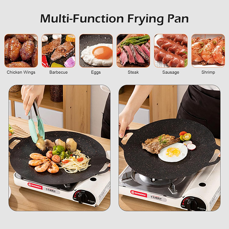 Non Stick Korean Grill Pan Smokeless Grill Pan Outdoor Camping Grill ...