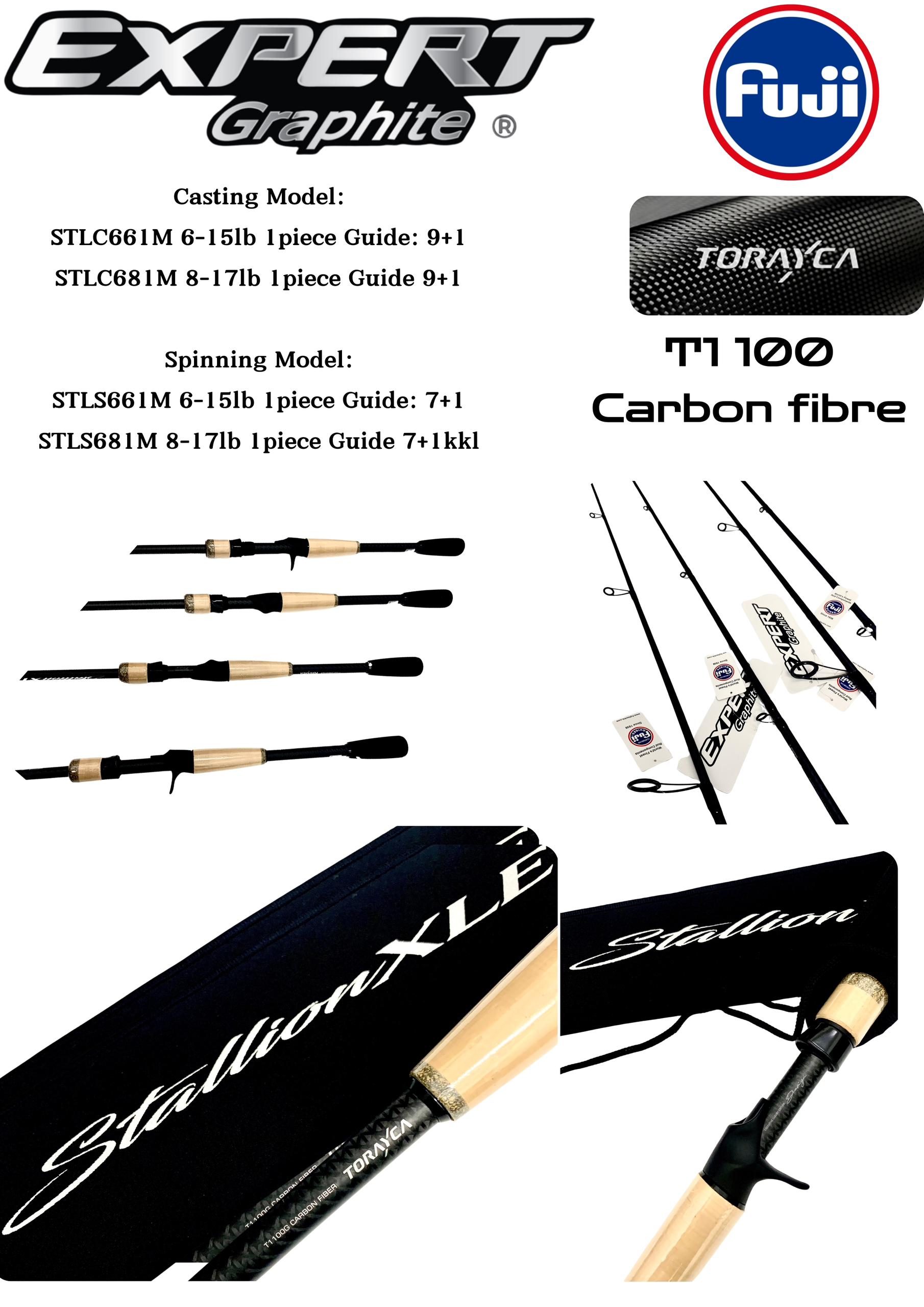 2024' EXPERT GRAPHITE STALLION XLE FISHING ROD | Shopee Malaysia