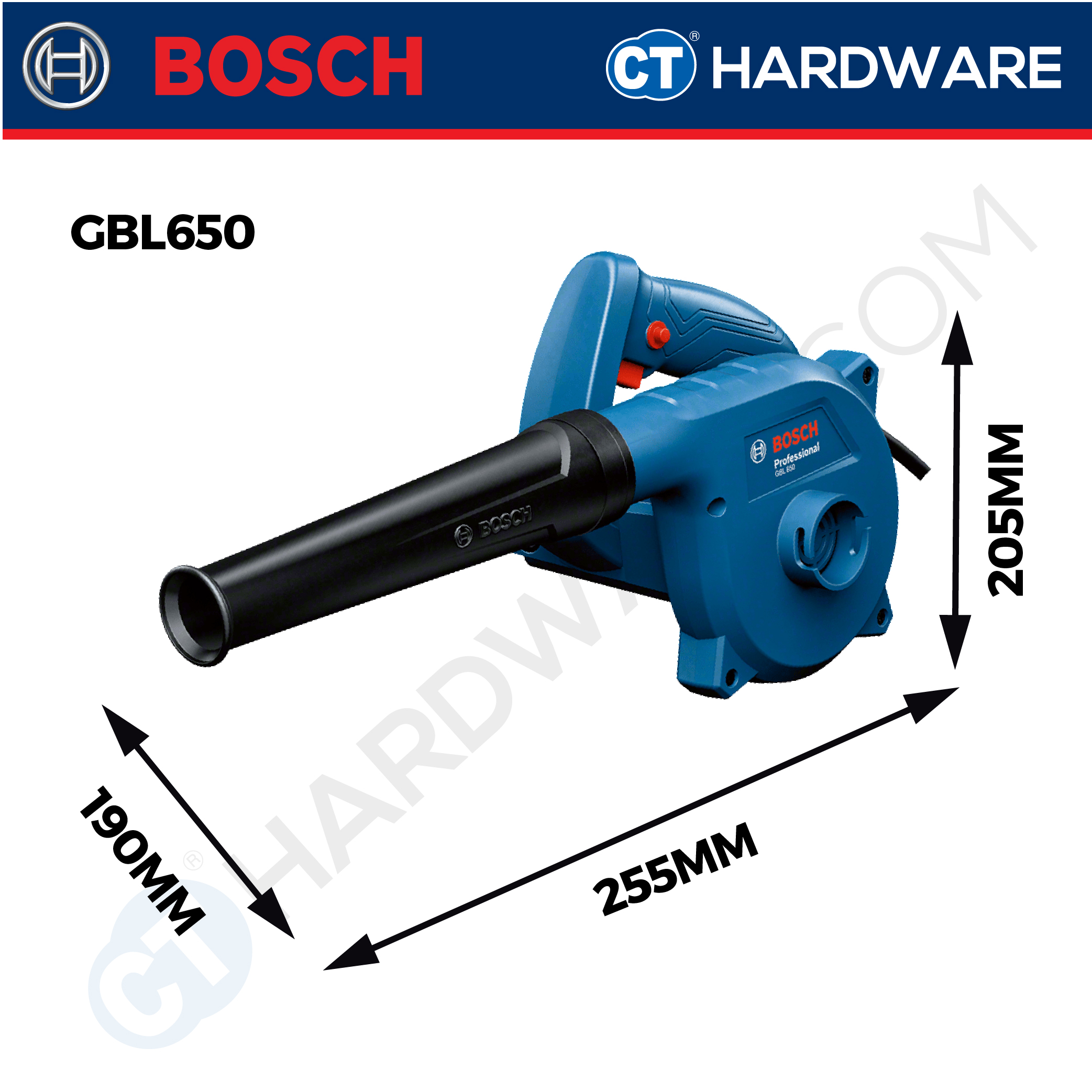 BOSCH GBL650 PROFESSIONAL BLOWER 650W | 1.7KG | 06019M40L0 | Shopee ...