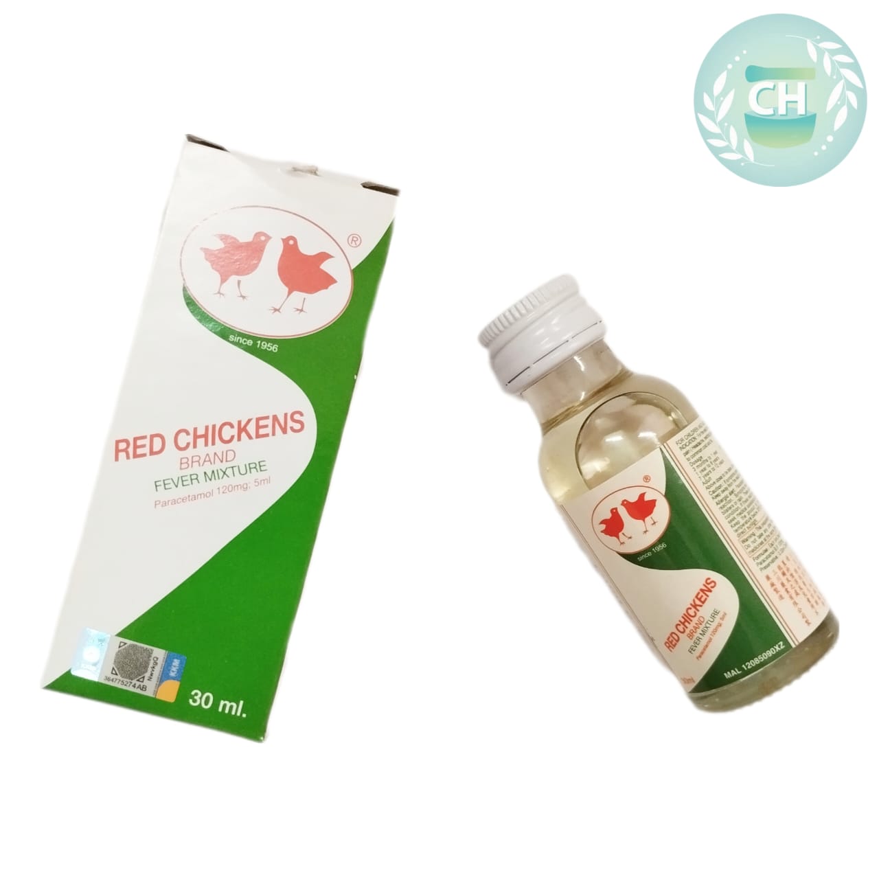 [Red Chickens Brand] Fever Mixture 红鸡标退热露 Ubat Deman Cap Ayam Merah ...