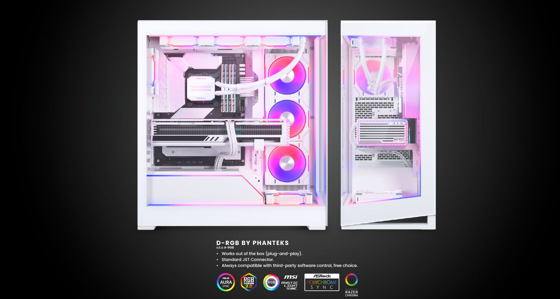 Phanteks Premium DRGB Lighting Kit for NV5 3x D-RGB LED & NV7 & NV9 4x ...