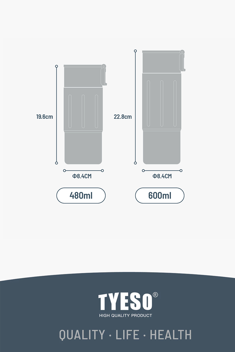 [Final Batch] TYESO Vacuum Insulated Tumbler With Handle (480ml/600ml) TS-8822/TS-8823 | Shopee ...