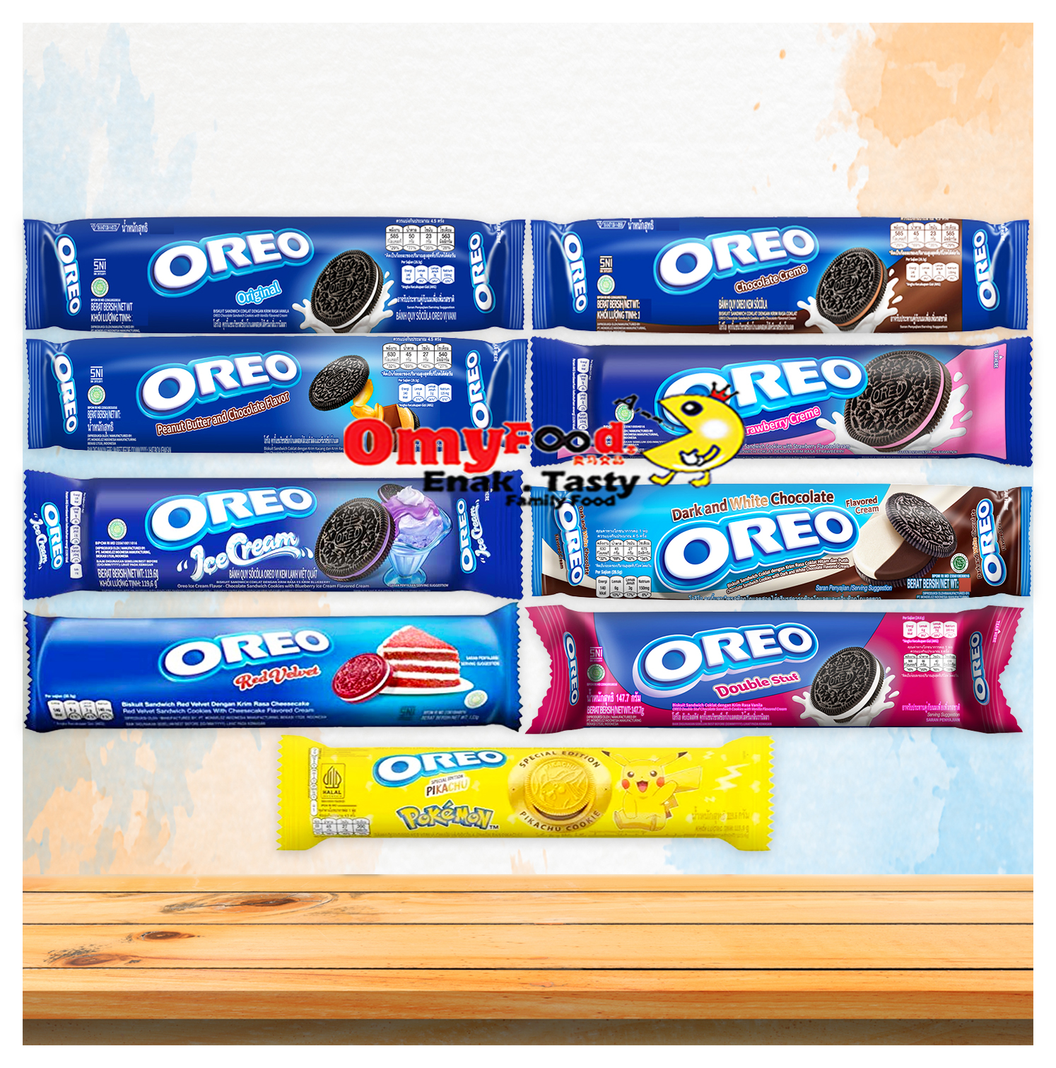 119.6g Oreo Cookies [Original/Chocolate/Peanut Butter & Chocolate ...
