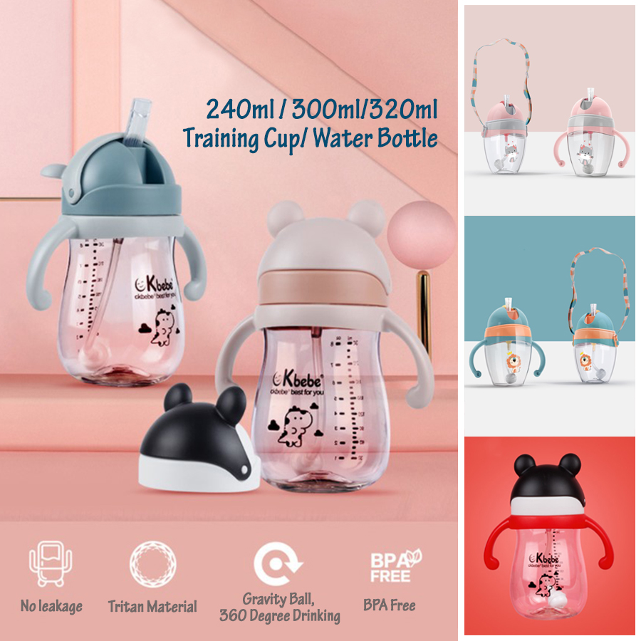240/ 260/ 300ml Baby Sippy Cup Tritan Training Cup Baby Cup Learning Kids Milk Water Suction ...
