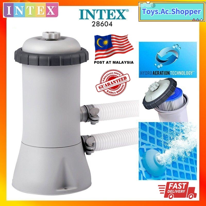 INTEX 28604 Krystal Clear Filter Pump 2.0m³/hr Hydro Aeration ...