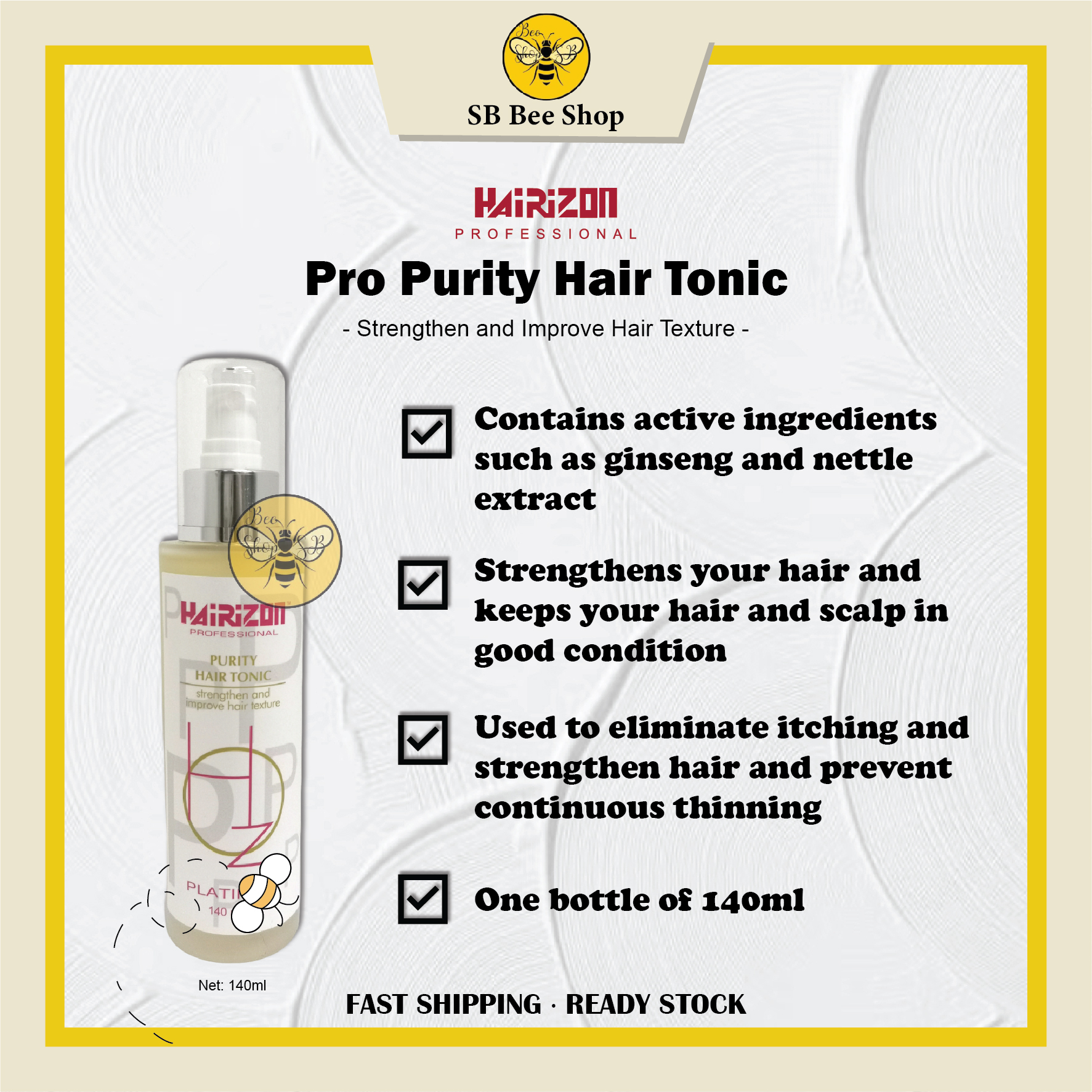 Hairizon Pro Purity Hair Tonic 140ml | Shopee Malaysia