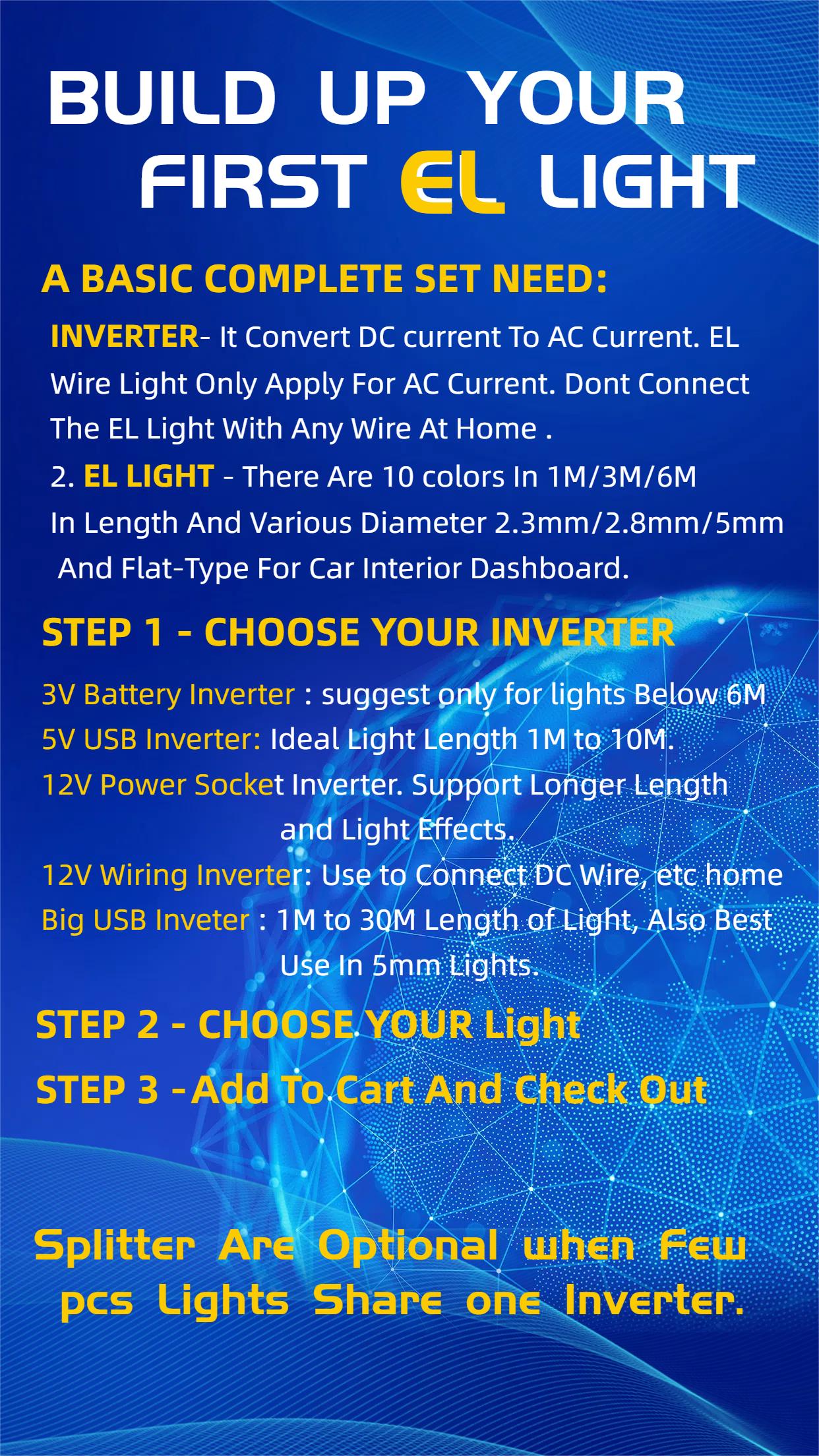 Lampu Led Dashboard Kereta 10 Color EL Wire Car Interior Led Light ...