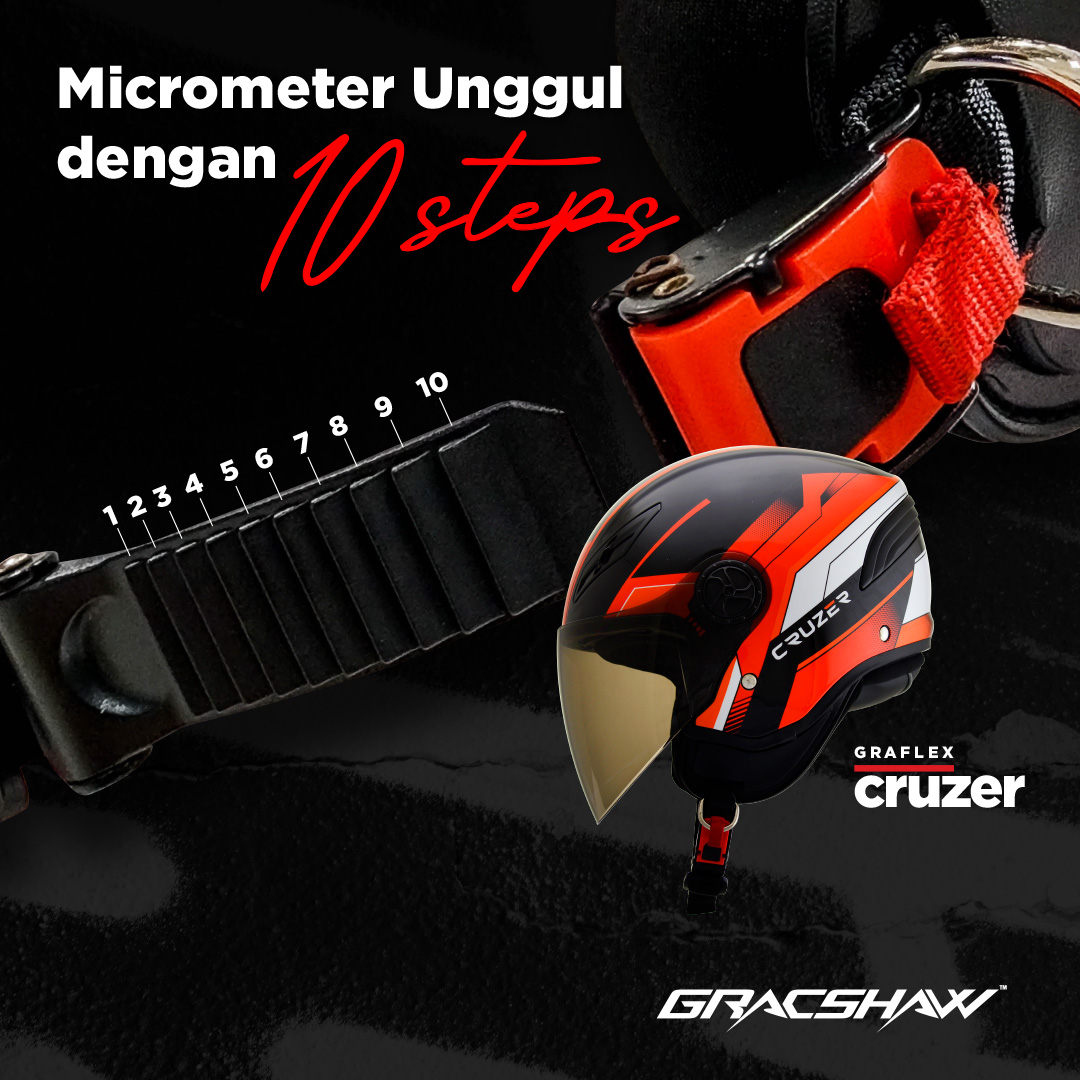 [New Launch] Gracshaw Helmet Half Graflex G666 Scooter Helmet 2/3 Steng ...