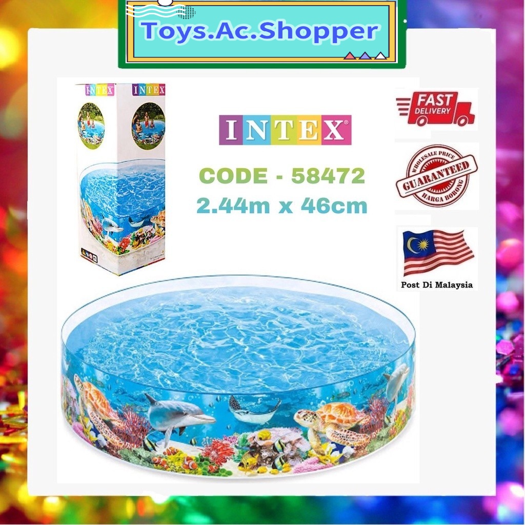 INTEX swimming pool swim Play Pool Alligator Slide Center Inflatable ...