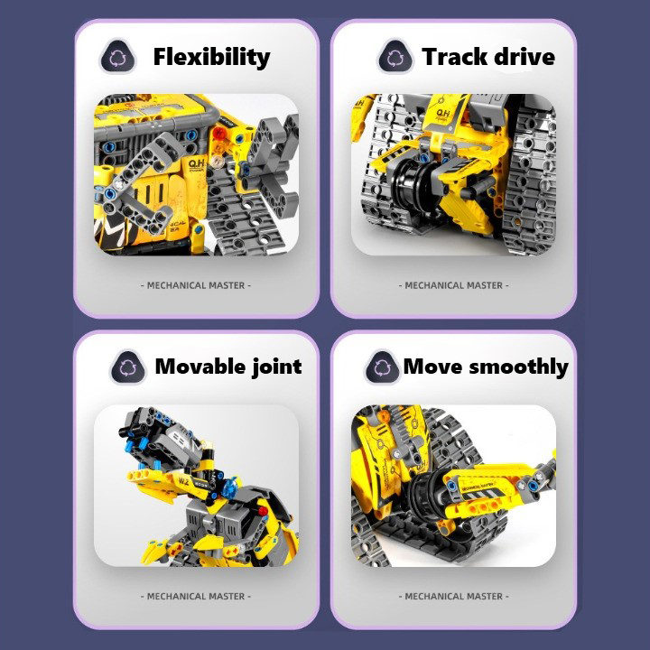 STEM 3 In 1 Engineering Robot Building Toys Programme Mode Remote & APP ...