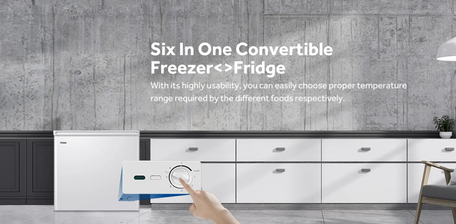 Haier 103L Fast Freezing Chest Freezer HCF-136M | Shopee Malaysia