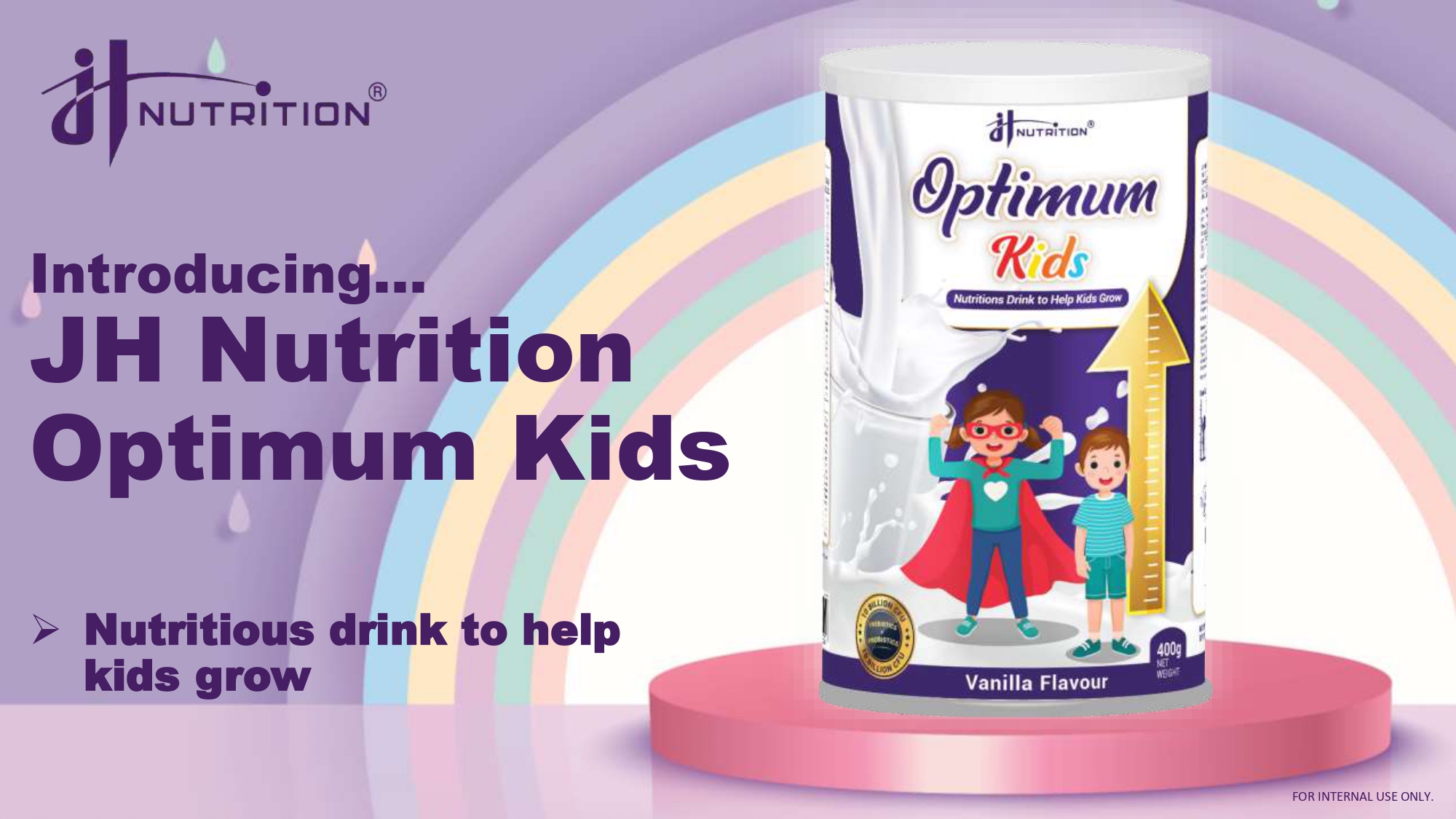 [JH NUTRITION] Optimum Kids Vanilla Flavour 400gm Can - suitable for picky eaters, can help kids ...