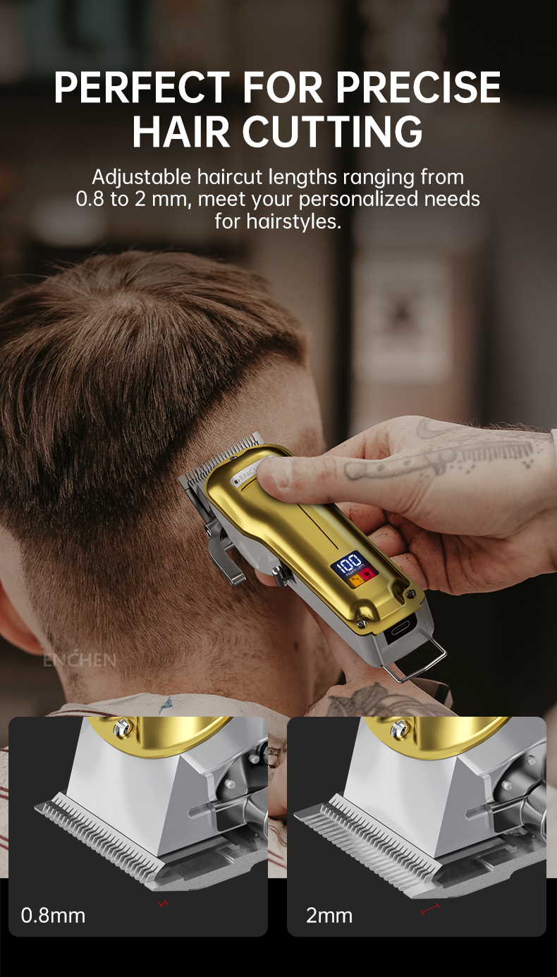 Enchen Boost 3 Mesin Rambut Hair Trimmer Professional Cordless Hair ...